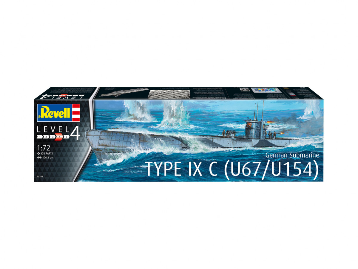 Revell German Submarine Type IXC U67/U154 Model Kit – Clark Craft Products