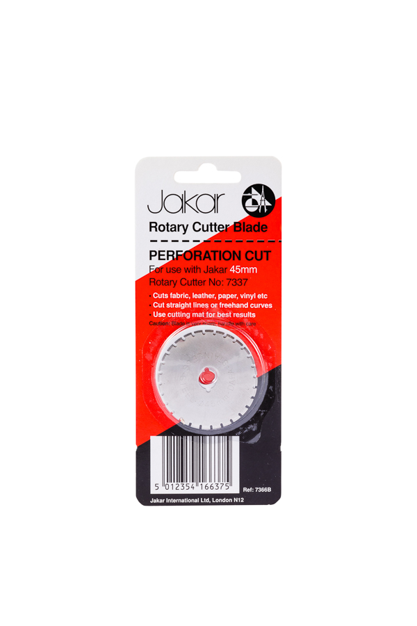 Jakar Rotary Cutter Blade – 45mm Perforation Cut – Clark Craft Products