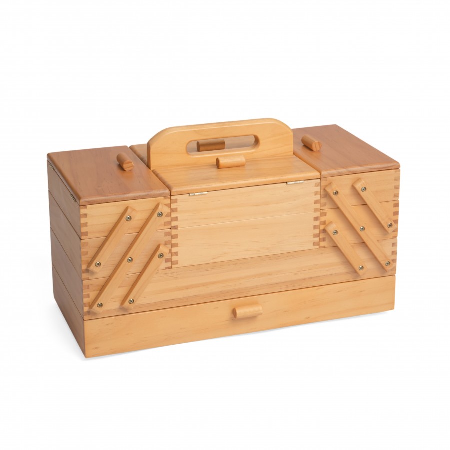 Wooden Sewing Box 4 Tier – Clark Craft Products