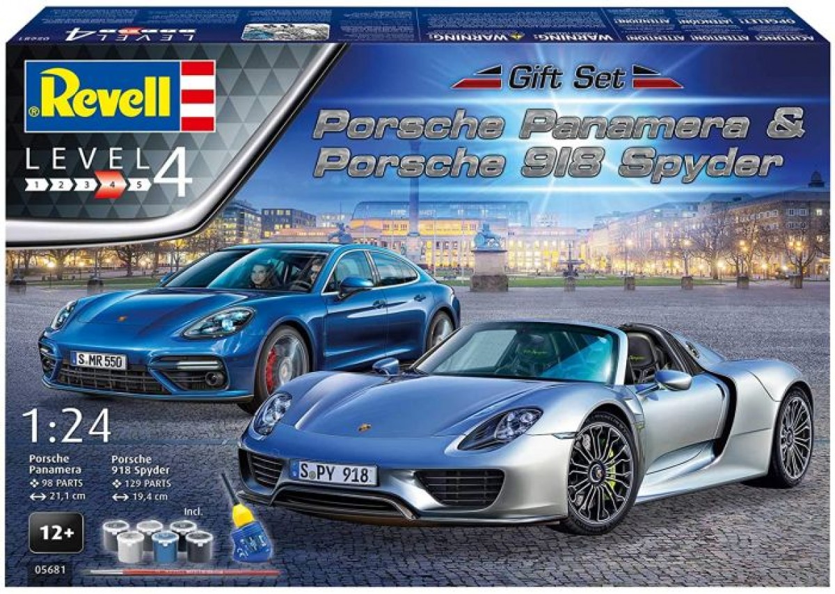 Revell Porsche Panamera & Porsche 918 Spyder Model Kit – Clark Craft ...