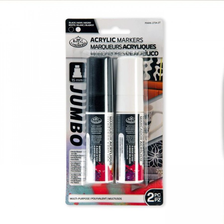 Royal & Langnickel Jumbo Acrylic Markers 2 Pack – Clark Craft Products